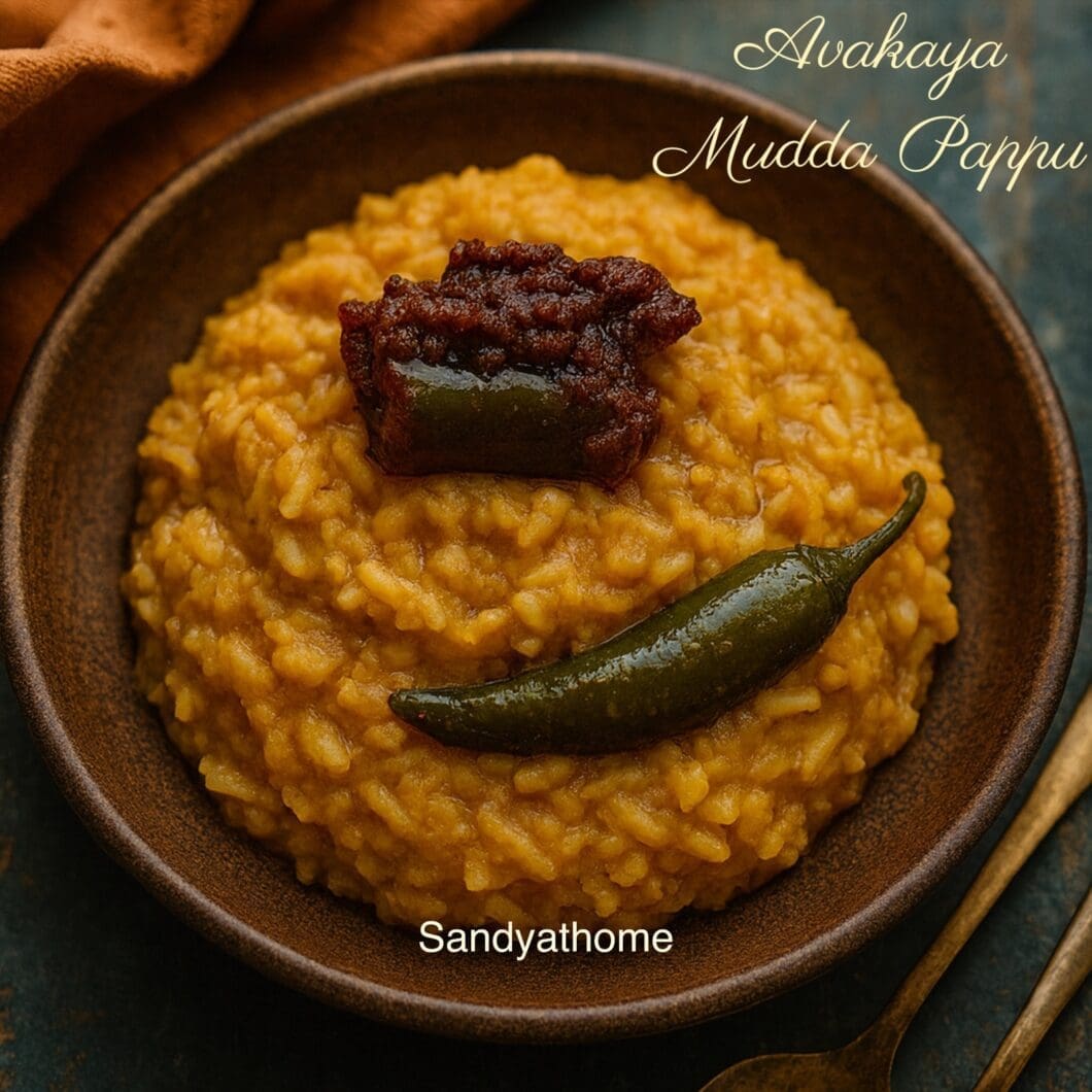 Avakaya Mudha Pappu, How to make Andhra-Style Mudda Pappu - Sandhya's ...